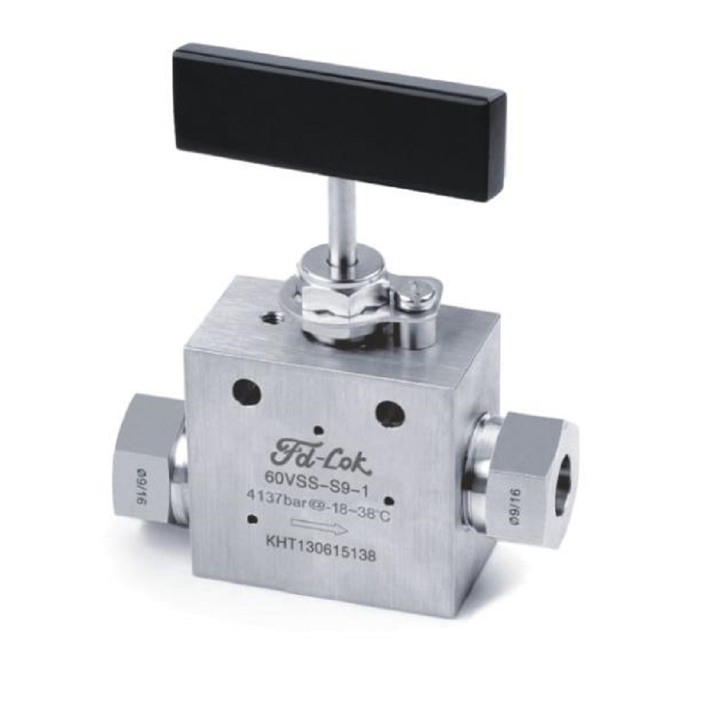 FD-LOK High Pressure Needle Valve Straight Pattern 15000psi OD1/4 ...