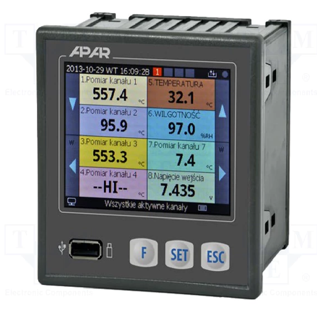 Industrial module data logger 85 to 253VAC 90 to 300VDC DIN 0 to 55°C ...