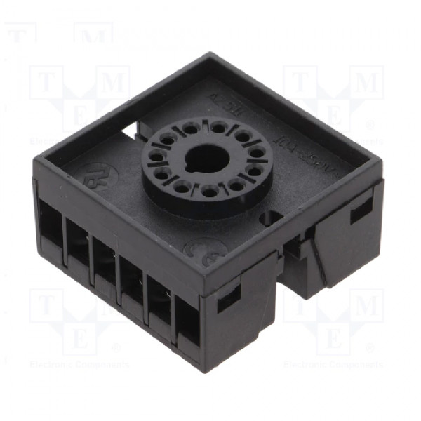 Relays accessories socket PIN 14 DIN Leads screw terminals | Mecsu.vn