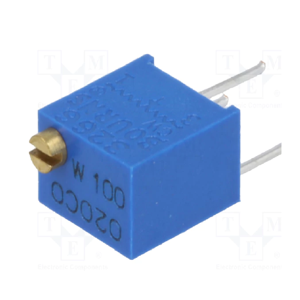 Potentiometer: mounting; multiturn; 100Ω; 250mW; ±10%; linear; THT ...