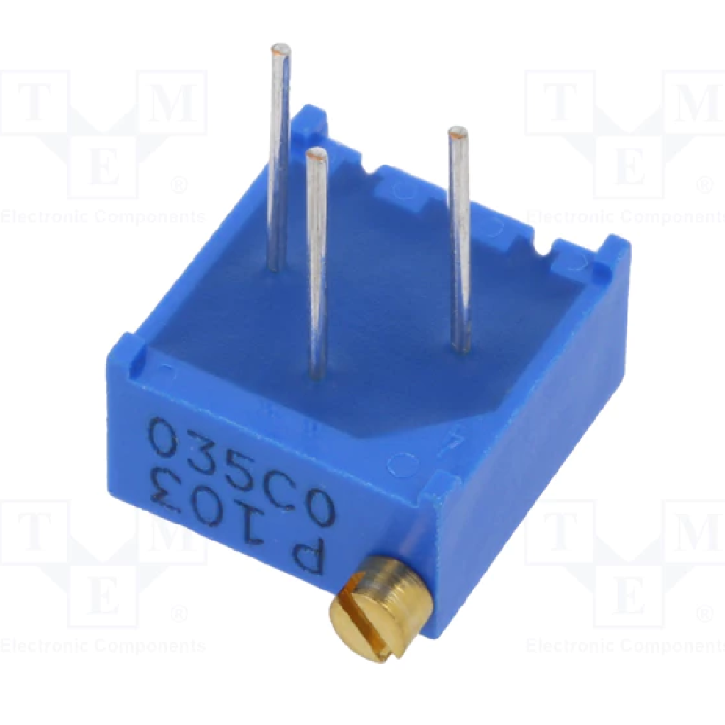 Potentiometer: mounting; multiturn; 100kΩ; 500mW; THT; ±10%; linear ...