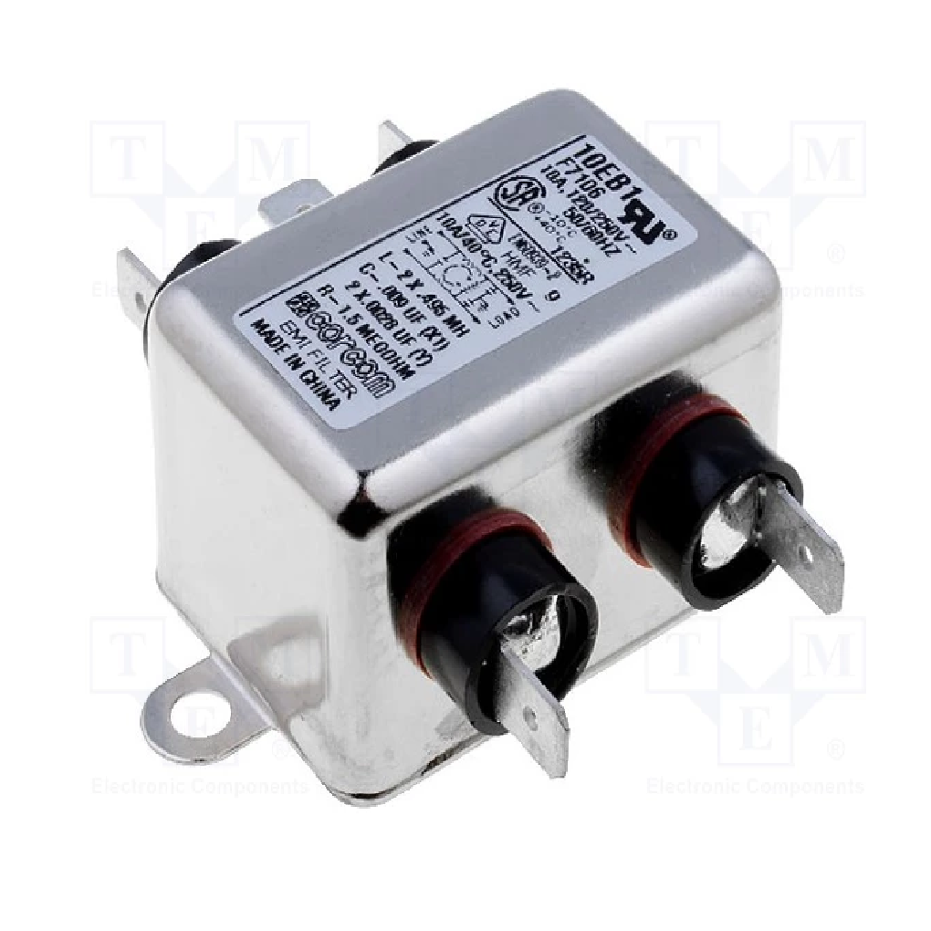 Filter: anti-interference; 250VAC; Ioper.max: 6A; Leads: screw | Mecsu.vn