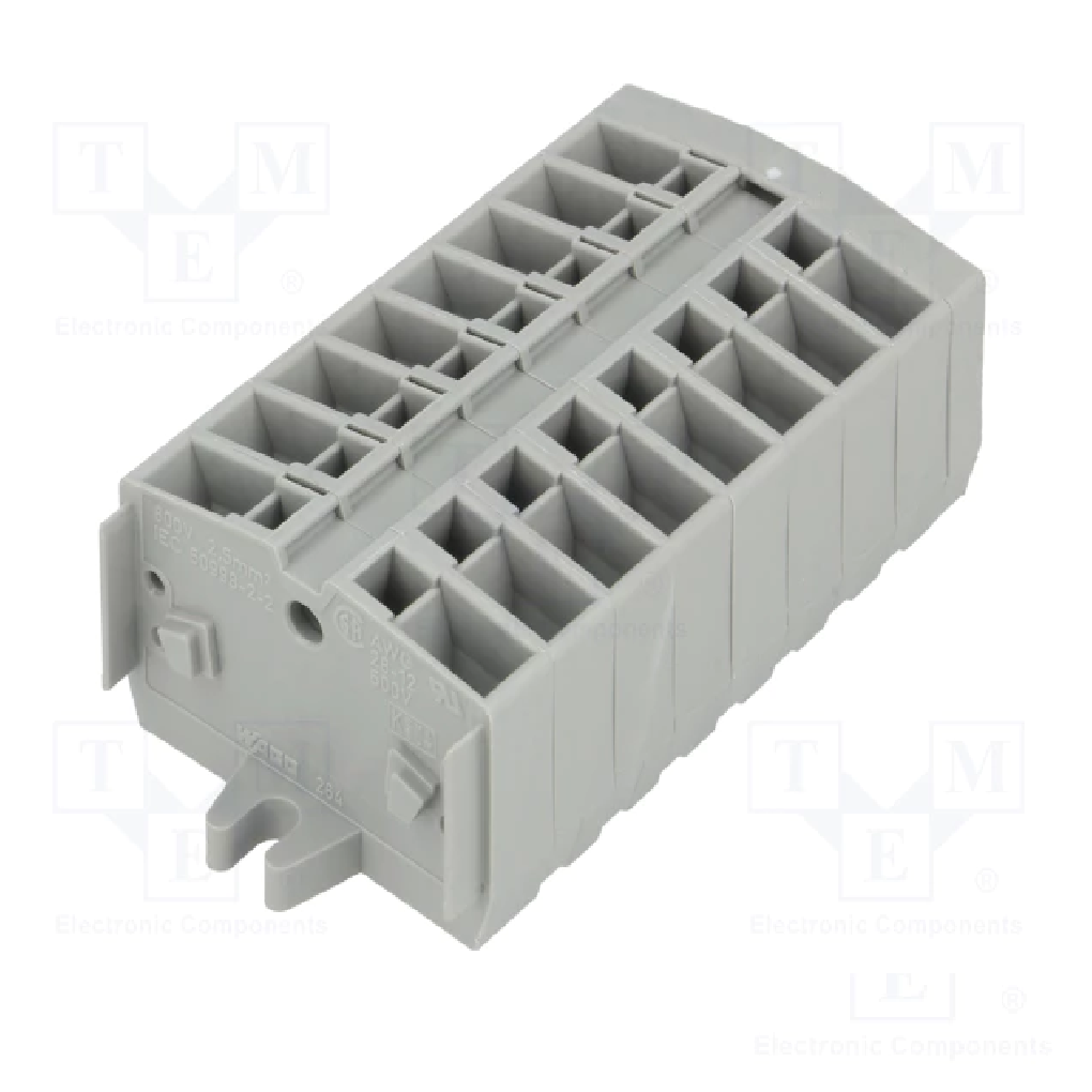 Splice terminal: installation; ways: 3; 0.5~2.5mm2; 450V; 24A | Mecsu.vn