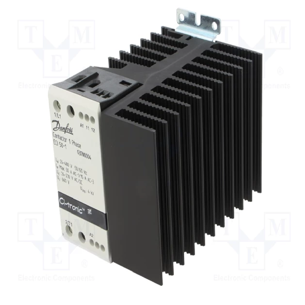 Relay: solid state; Ucntrl: 22 to 48VDC; Ucntrl: 20 to 280VAC; 25A ...