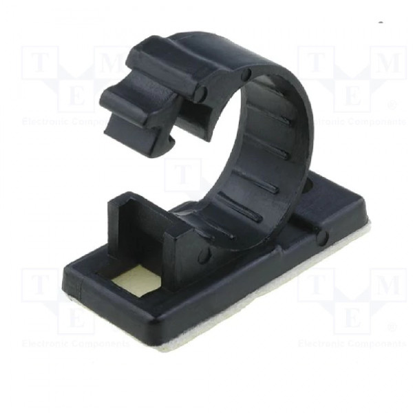 Set of clips; black; self-adhesive | Mecsu.vn