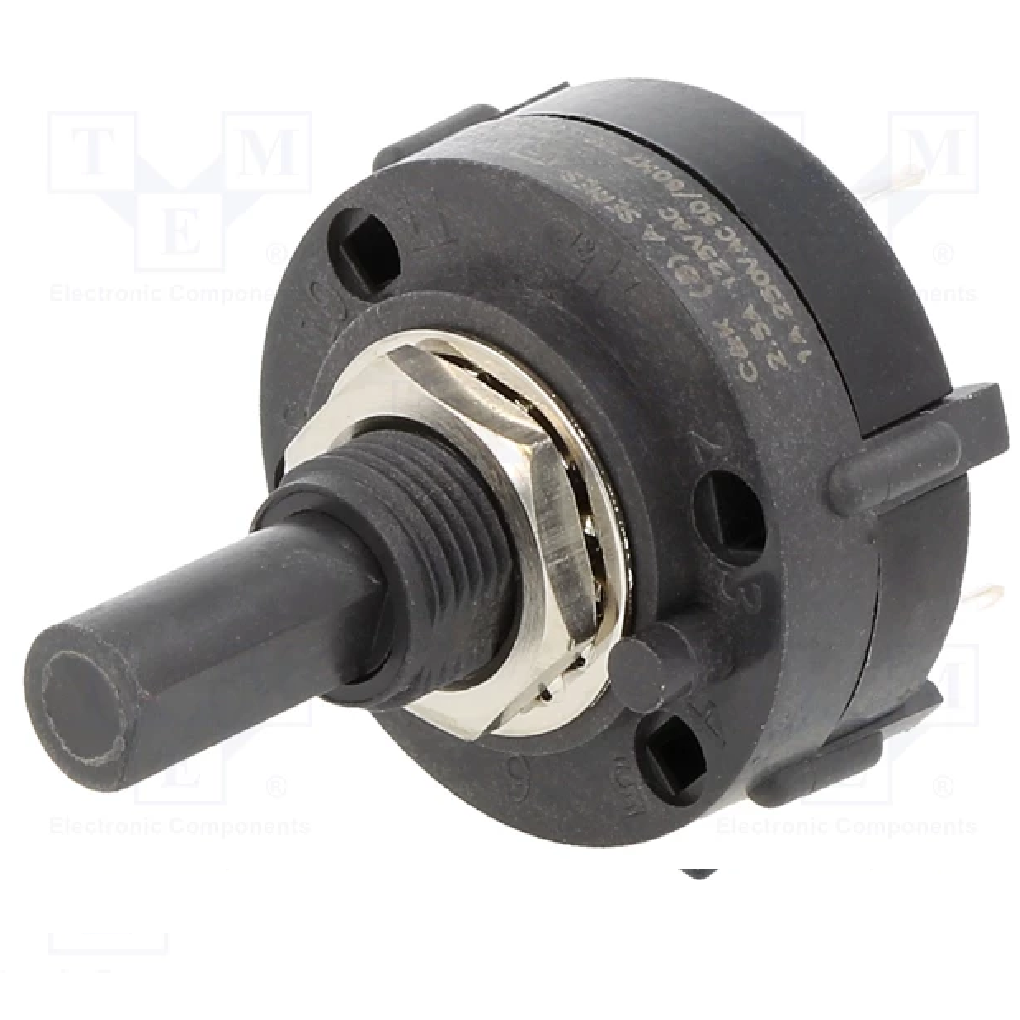 Switch: rotary; Pos: 4; 0.3A/125VAC; Poles number: 1; 30°; -20~70°C ...