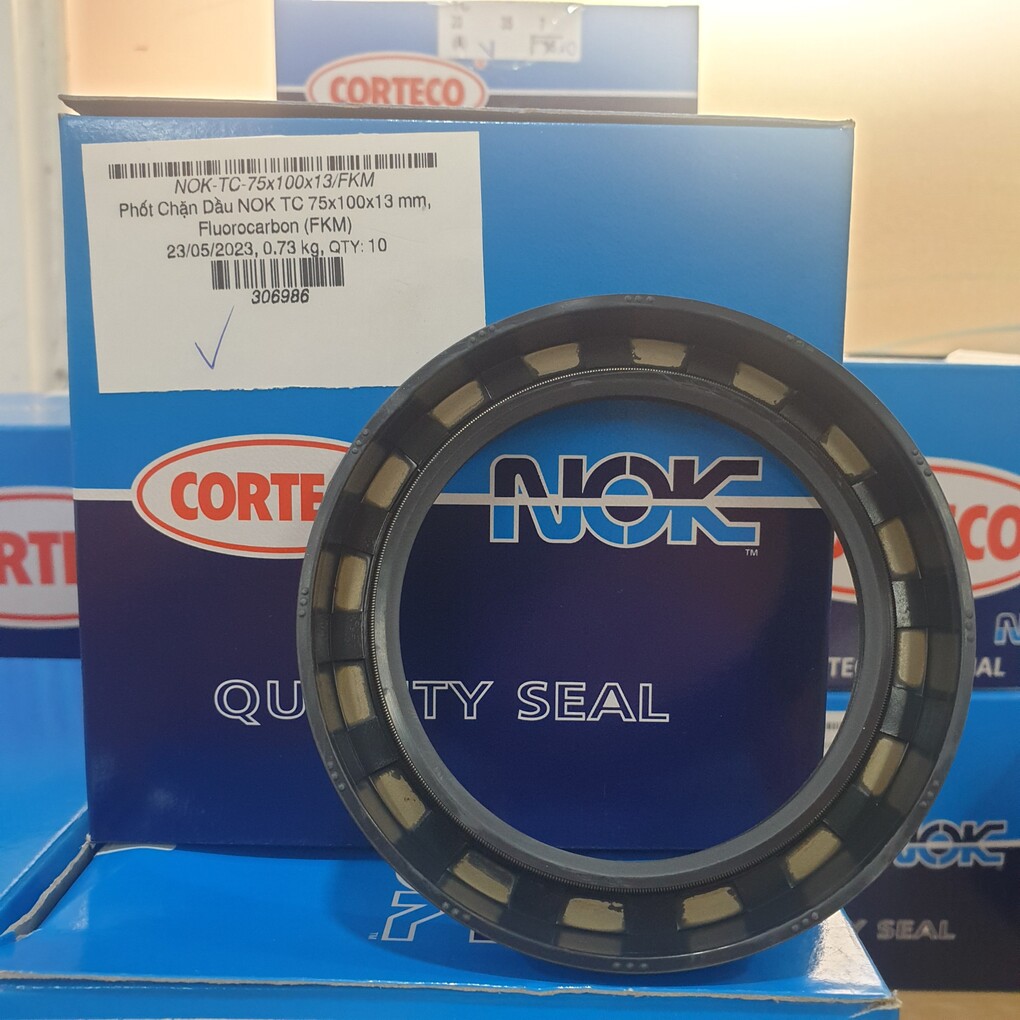 Phốt Chặn Dầu NOK TC 75x100x13 mm, Nitrile (NBR) | Mecsu.vn