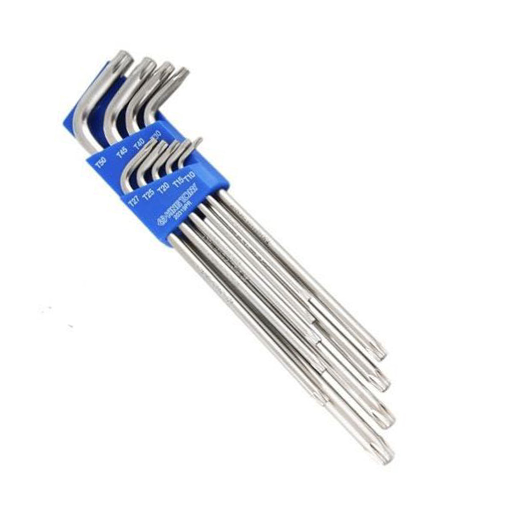 Bộ Cây Vặn Lục Giác Đầu Bông 9 Chi Tiết Kingtony DL 20419PR | Mecsu.vn