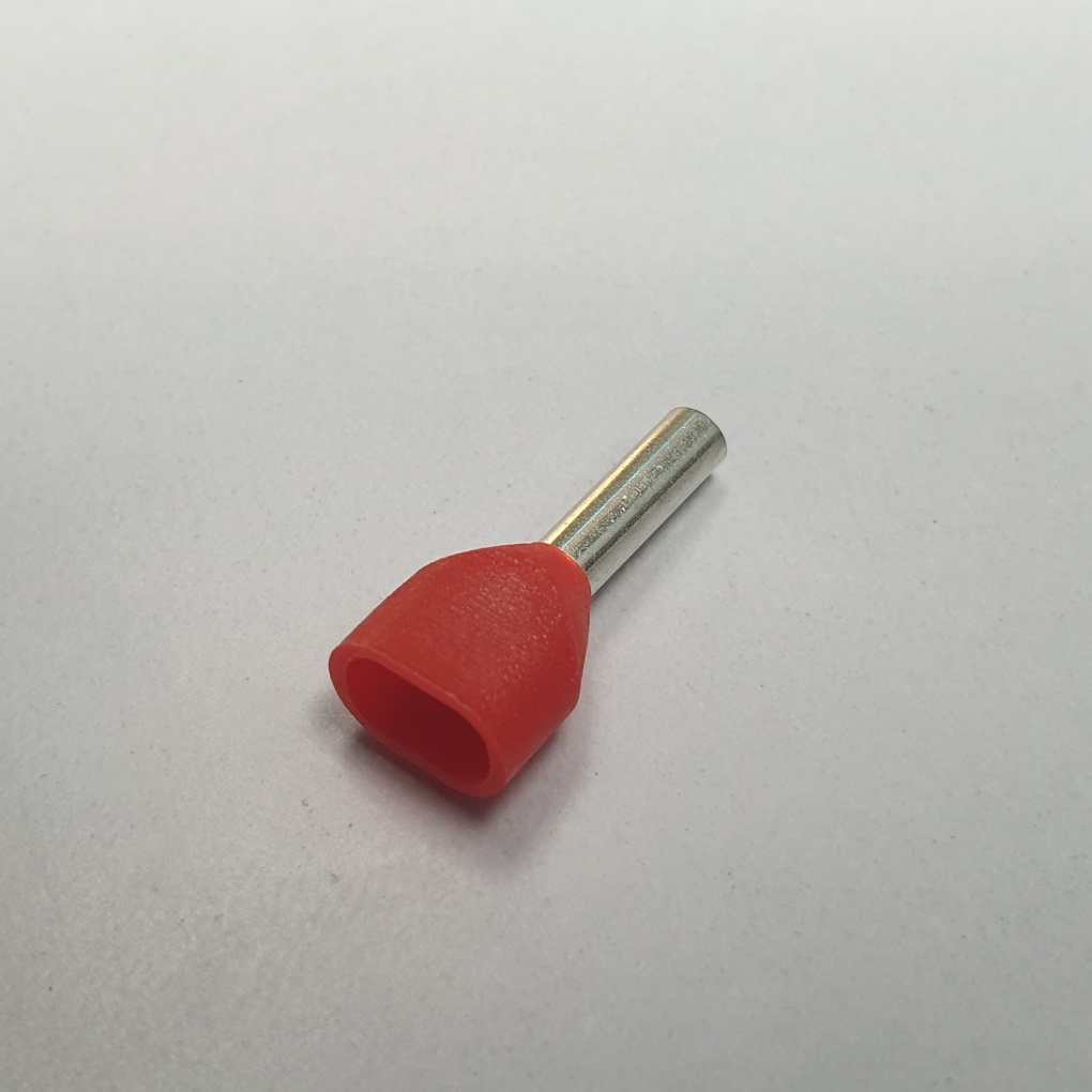 Đầu Cosse Pin Đôi Bọc Nhựa 2x1.0mm2 KST Màu Đỏ TE1010 | Mecsu.vn