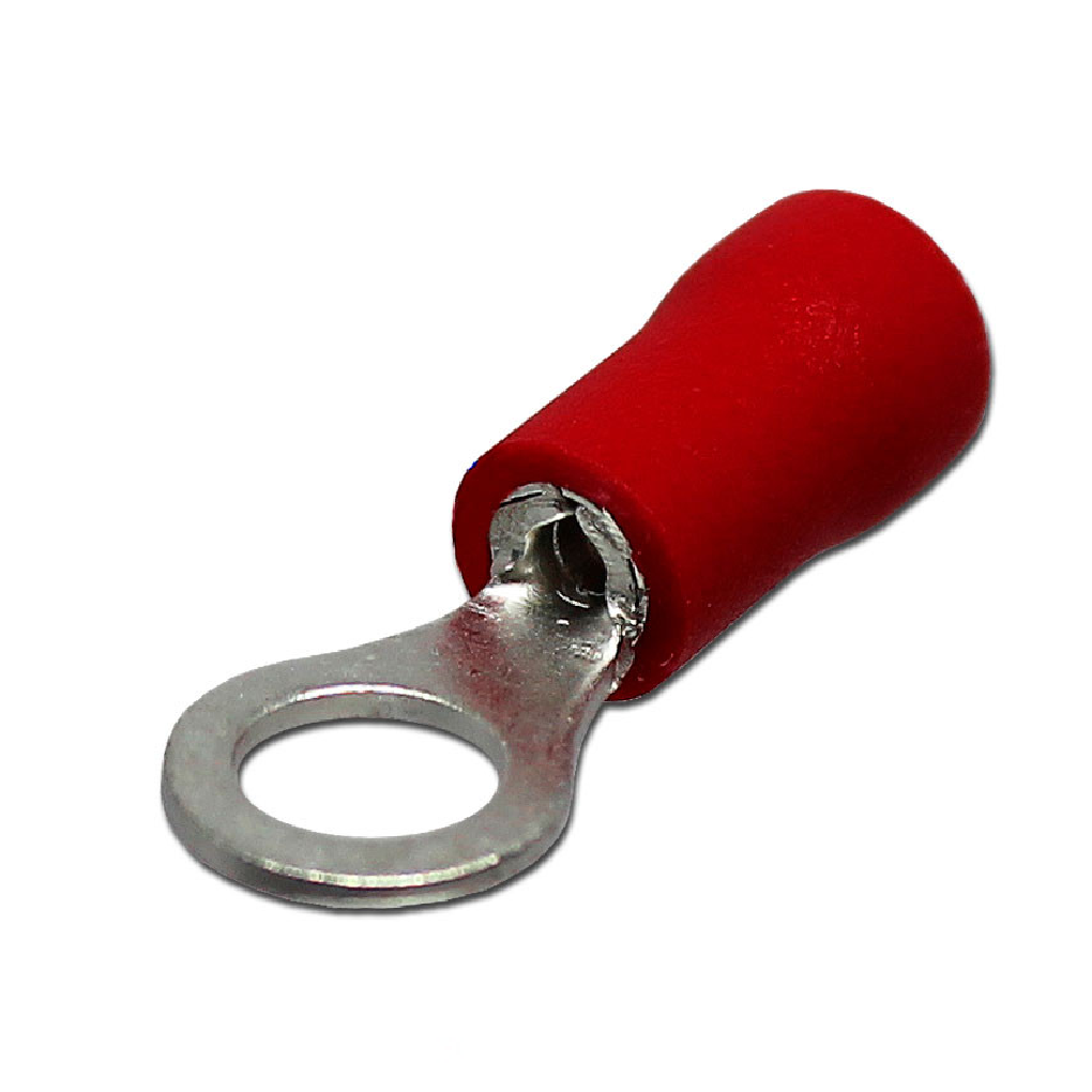 Đầu Cosse Tròn Cách Điện 8 mm2 KST Màu Đỏ RVB8-8 | Mecsu.vn