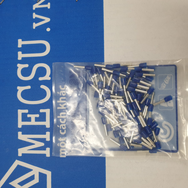 Đầu Cosse Pin Rỗng Bọc Nhựa 2.5 mm2 KST Màu Xanh Dương E2512 | Mecsu.vn